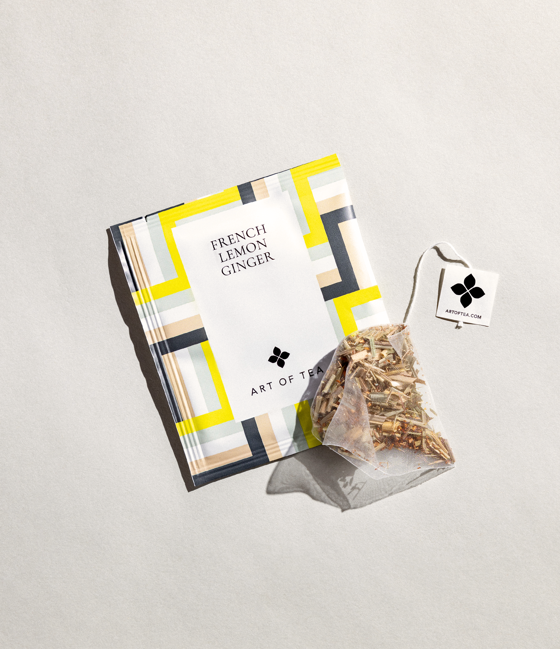French Lemon Ginger Eco Teabag Sachets | KRIFFA